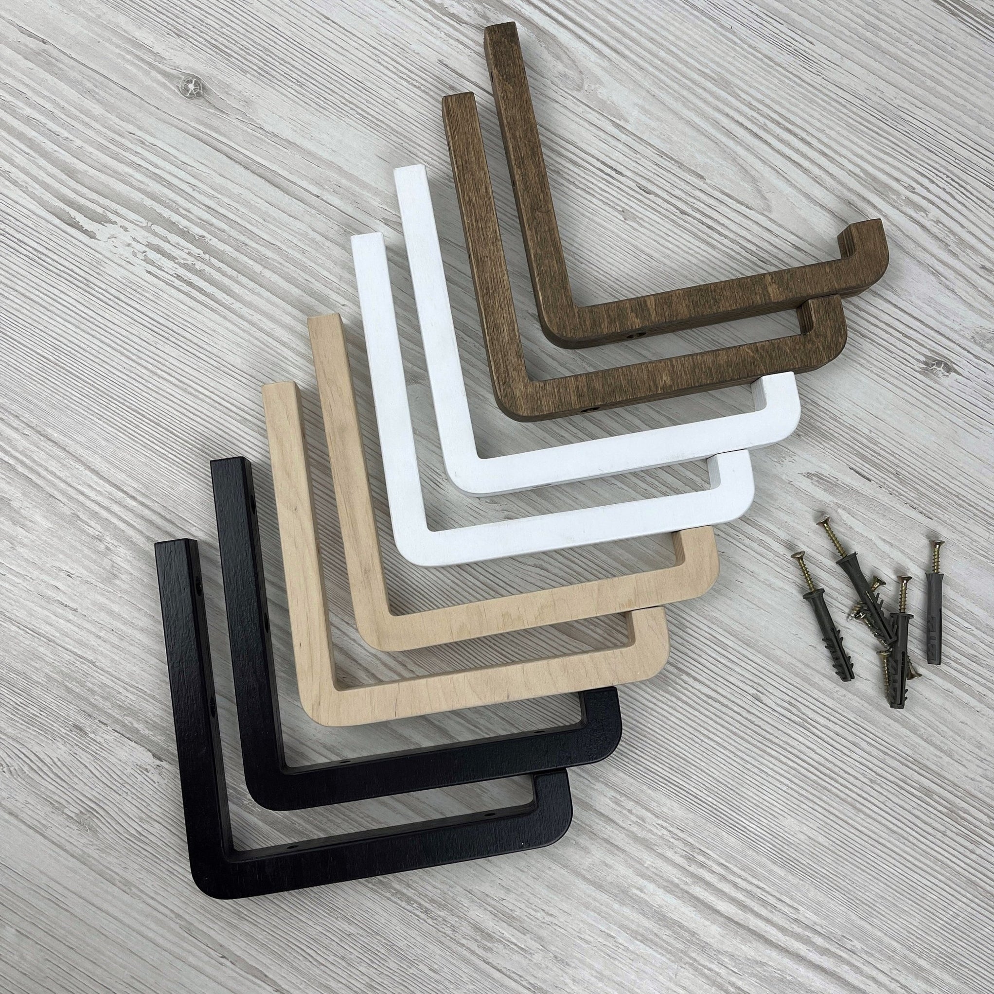 Buy Floating Wood Wall Shelf Brackets with Lip