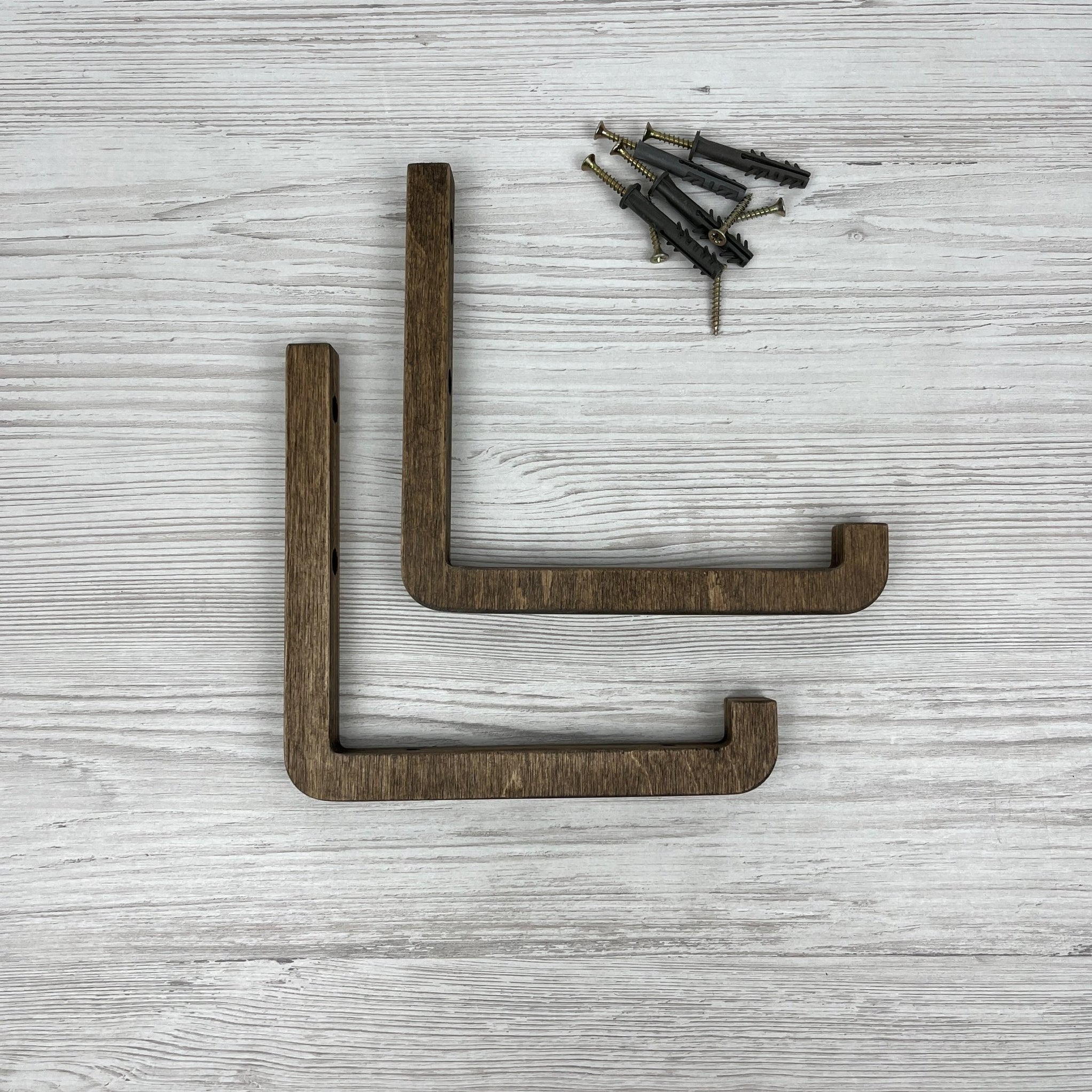 Buy Floating Wood Wall Shelf Brackets with Lip